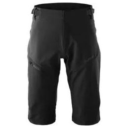 Fahrradhose Gonso "Trail Shorts M", Gr. 3XL, Normalgr&ouml;&szlig;en, schwarz, 93% Polyamid, 7% Polyester, Hosen Fahrradhose, kurze Herren Radhose, Innenhose mit Sitzpolster, ideal f&uuml;r MTB Touren