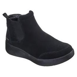 Chelseaboots Skechers "ARCH FIT LAGUNA", Damen, Gr. 35, schwarz, uni, Veloursleder, Schuhe Chelseaboots, Chelseaboots, Winterboots mit bequemen Relaxed Fit