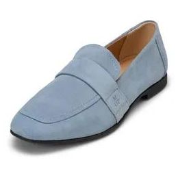 Marc O'Polo Loafer MARC O'POLO "aus weichem Velours-Rindleder", Herren, Gr. 37, light blau, Obermaterial: 100% Leder (Ziege), unifarben, Schuhe Loafer