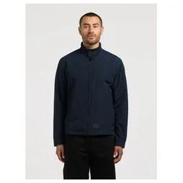 Blouson Khujo "COVER", Herren, Gr. M, atlantic blau, Web, 85% Polyester, 15% Baumwolle, unifarben, regular fit h&uuml;ftlang, eingesetzt abgesteppte Kante mit Kn&ouml;pfen, Jacken Blouson