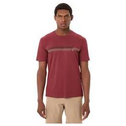 Funktionsshirt Vaude "MEN'S CYCLIST T-SHIRT V", Herren, Gr. L, roteva, rot, Web, Obermaterial: 70% Baumwolle, 30% Lyocell, regular fit, Rundhals, weit normaler Saum, Shirts Funktionsshirt, sportliche Passform, kurze &Auml;rmel, f&uuml;r vielseitige Aktivit&auml;ten