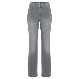 Bequeme Jeans MAC "Stella", Damen, Gr. 44, L&auml;nge 30, carbon grau used, Denim/Jeans, Obermaterial: 88% Baumwolle, 9% Polyester, 3% Elasthan, comfort fit kn&ouml;chellang, Jeans, Gerader Beinverlauf
