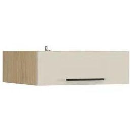 Aufsatzschrank KOCHSTATION "Luna, H&auml;ngeschrank, K&uuml;chenh&auml;ngeschrank, Made in Italy", kaschmirfarben, eiche chopinfarben, B:60cm H:20cm T:60cm, Schr&auml;nke, B/T/H: 60&times;60&times;20 cm, zus&auml;tzlicher Stauraum &uuml;ber der Arbeitsfl&auml;che