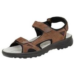 Sandale Jomos "Sandale", Herren, Gr. 42, braun, Obermaterial: 50% Rindsleder Leather cow. 50% Lammleder LEL., Schuhe Sandale