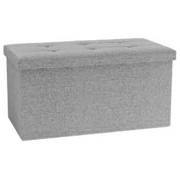 Sitztruhe Vcm "Stoff Sitztruhe Sitzbank Aufbewahrungsbox Boxas", grau, B:76cm T:38cm, Obermaterial: 100% Textilmaterial TEXMAT., Sitzb&auml;nke