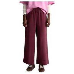 Marc O'Polo Chinohose MARC O'POLO DENIM "aus LENZINGTM Lyocell", Damen, Gr. S, Normalgr&ouml;&szlig;en, merlot rot, Obermaterial: 100% Lyocell, unifarben, relaxed fit kn&ouml;chelfrei, Hosen Chinohose