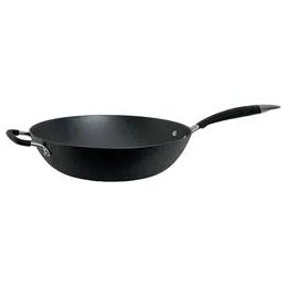 Wok RONNEBY BRUK "Ultra Light Wok-Pfanne, mit silikonummanteltem Griff", schwarz, B:30cm H:10,5cm L:56cm, Pfannen, Wok