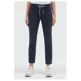 Comfort-fit-Jeans SOCCX, Damen, Gr. 32, blau navy, Denim/Jeans, Material: 92% Baumwolle, 5% Elastomultiester, 3% Elasthan, unifarben, comfort fit, Jeans, mit verk&uuml;rztem Bein