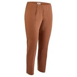 Schlupfhose KjBRAND "Susie XS Jersey", Damen, Gr. 44, N-Gr, nougat, Jersey, Obermaterial: 68% Viskose, 27% Polyamid, 5% Elasthan, kn&ouml;chellang, Hosen Schlupfhose, Sommerhose mit Schlupfbund