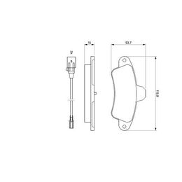 Bosch Bremsensatz, Scheibenbremse ijzjsgm7k5 Hinterachse bel&uuml;ftet 253mm 20mm f&uuml;r Ford