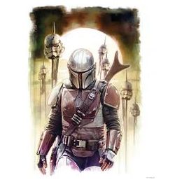 Bild Komar "Mandalorian Impaler", bunt (farbe bild(er): bunt), B:40cm H:50cm, Holz, Papier, Bilder, Bild, Wandbild zur Dekoration im Kinderzimmer - ohne Rahmen