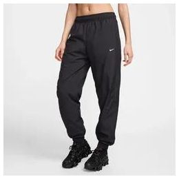 Sporthose Nike SPORTSWEAR "W NSW OTG UV ESSNTL WVN MR JG", Damen, Gr. XS, N-Gr, schwarz, wei&szlig;, Obermaterial: 100% Polyester, Hosen Sporthose, sportlicher Stil