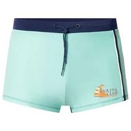 Badeshorts Babista "Badehose MARISO", Herren, Gr. XXL, weit, gr&uuml;n (mint dunkelblau), Obermaterial: 80% Polyamid ECONYL PA ECONYL. 20% Elasthan EL., Badehosen Badeshorts