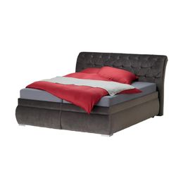 M&ouml;bel Kraft Polsterdoppelbett - grau - Materialmix - 200 cm - 116 cm - M&ouml;bel Kraft