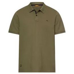 Poloshirt Camel Active, Herren, Gr. XXL, deep olive, Jersey, Obermaterial: 95% Baumwolle, 5% Elasthan, unifarben, normal h&uuml;ftbedeckend, Rundhals, B&uuml;ndchen, Shirts, kurzarm, mit Logo-Stickerei