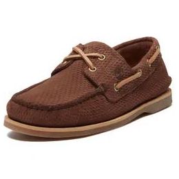 Bootsschuh Timberland "CLASSIC BOAT BOAT SHOE", Herren, Gr. 46, dk brn suede, Leder, Schuhe Bootsschuh, Classic Bootsschuh aus Timberland Premium Leder
