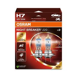 Osram NIGHT BREAKER&reg; 220 H7 Duobox 64210NB220-2HB Gl&uuml;hlampe, Fernscheinwerfer,Gl&uuml;hlampe, Hauptscheinwerfer,Gl&uuml;hlampe, Fern-/Tagfahrleuchte,Gl&uuml;hlampe,