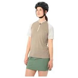 Funktionsshirt Vaude "Women's Tamaro HZ Shirt IV", Damen, Gr. 38, linen, Obermaterial: 100% Polyester, normal, Rundhals, Shirts Funktionsshirt, Kurzarm, sportlicher Stil, f&uuml;r Radsport und Outdoor-Aktivit&auml;ten