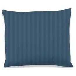 Kissenbez&uuml;ge Descanso "Hotel Sevilla", dunkle blau, B:70cm L:60cm, Mako-Satin, Satin, Kissenbez&uuml;ge, Baumwolle, Mako-Satin, 1 St&uuml;ck, Luxe, Streifen, uni