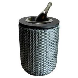 Beistelltisch COOTAB COOLER TABLE "4-in-1 Loungetisch mit Edelstahl-K&uuml;hler London 50 cm", bunt (anthrazit, schwarz), B:34cm H:50cm T:34cm, Tische, Beistelltisch, Wetterfest, Pflegeleicht, Hitzebest&auml;ndig, Verstellbare F&uuml;&szlig;e