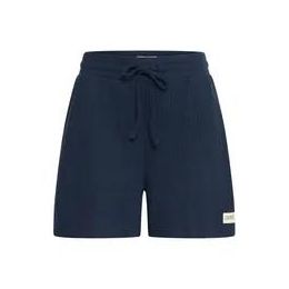 Shorts oxmo "Shorts OXPims", Damen, Gr. L, N-Gr, blau (total eclipse), Obermaterial: 57% Baumwolle CO. 43% Polyester PES., Hosen Shorts