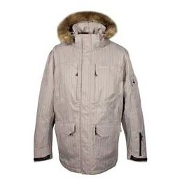 Funktionsparka DEPROC ACTIVE "CRANBROOK MEN", Herren, Gr. M (50), beige (hellgrau), 100% Polyester, mit Gummizug,mit verstellbarem Klettverschluss, Jacken, auch in Gro&szlig;en Gr&ouml;&szlig;en erh&auml;ltlich