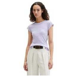 Marc O'Polo T-Shirt MARC O'POLO "aus Organic Cotton", Damen, Gr. S, dusty lavender, Obermaterial: 100% Baumwolle, unifarben, Basic, slim fit, Rundhals, Shirts T-Shirt