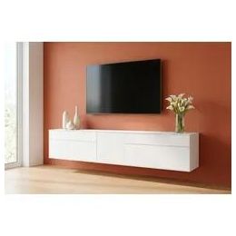 Lowboard "Essentials, TV-Board, TV-Kommode, TV-Schrank, TV-M&ouml;bel", wei&szlig;, B:277cm H:55cm T:42cm, Holzwerkstoff, MDF, LeGer Home by Lena Gercke, Sideboards, Lowboard, Breite: 277 cm, UV lackiert, Push-to-open-Funktion