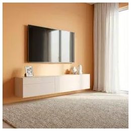 Lowboard "Essentials, TV-Board, TV-Kommode, TV-Schrank, TV-M&ouml;bel", kaschmir, B:277cm H:55cm T:42cm, Holzwerkstoff, MDF, LeGer Home by Lena Gercke, Sideboards, Lowboard, Breite: 277 cm, UV lackiert, Push-to-open-Funktion