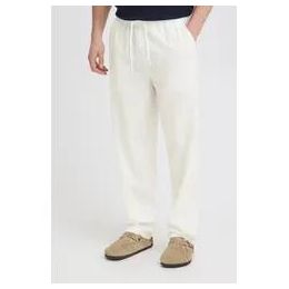 Leinenhose Blend "BHABAN LIN PANTS PP NOOS", Herren, Gr. XXL, N-Gr, snow wei&szlig;, Web, Obermaterial: 70% Baumwolle, 30% Leinen, Leinenoptik, unifarben, relaxed fit lang, Hosen, sommerlich, mit hohem Baumwollanteil