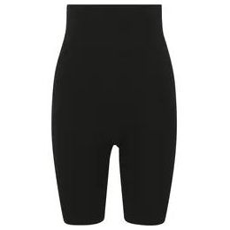 Stoffhose Urban Classics "Urban Classics Damen Ladies High Waist Cycle Shorts 2-Pack", Damen, Gr. XS, US-Gr&ouml;&szlig;en, schwarz, wei&szlig;, 95% Baumwolle, 5% Elasthan, slim fit, Hosen Stoffhose
