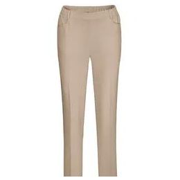 B&uuml;gelfaltenhose Classic Basics, Damen, Gr. 50, Normalgr&ouml;&szlig;en, beige, 100% Polyester, unifarben, lang, Hosen