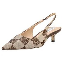 Slingpumps Steve Madden "Steve Madden Pumps Lederimitat", Damen, Gr. 39, braun, Lederimitat, Schuhe Slingpumps