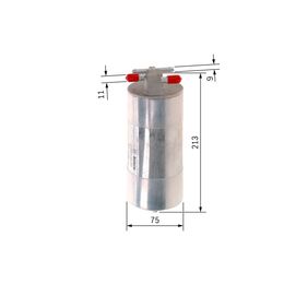 Bosch Kraftstofffilter F 026 402 845 &Oslash;75mm 75mm f&uuml;r VW AUDI 4F0127401E 4F0127401H 4F0127401G