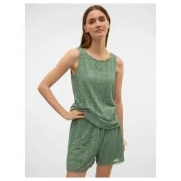 V&eacute;ro Moda Spitzentop VERO MODA "VMMAYA TANK TOP JRS VO", Damen, Gr. XS, hedge gr&uuml;n, Jersey, Obermaterial: 95% Polyester, 5% Elasthan, unifarben, regular fit normal, Rundhals, Tops Spitzentop, Materialmix, regular fit