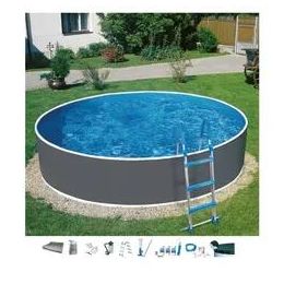 Rundpool MY POOL BWT "HYPE 5", grau, H:110cm &Oslash;:460cm, Schwimmbecken, Rundpool, in verschiedenen Gr&ouml;&szlig;en