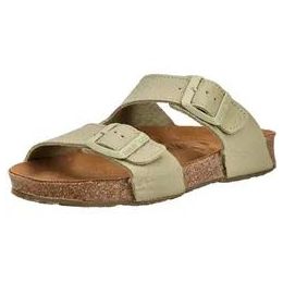 Hausschuh Haflinger "Haflinger Hausschuhe Leder", Herren, Gr. 38, beige, Leder, Schuhe Hausschuh