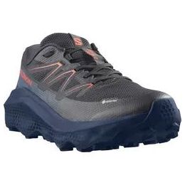 Trailrunningschuh Salomon "ULTRA FLOW 2 GORE-TEX", Herren, Gr. 42,5, schwarz, spellbound, fiery rot, Synthetik, Textil, Schuhe, wasserdicht