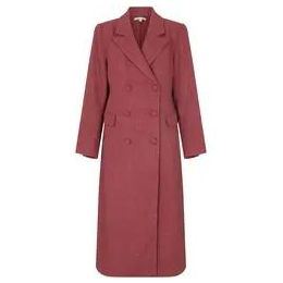 Lily & Lionel Langmantel LILY AND LIONEL "Jakki Tailored Herringbone Print Coat Damen", Damen, Gr. 44, pink, 50% Polyester, 50% Wolle, M&auml;ntel