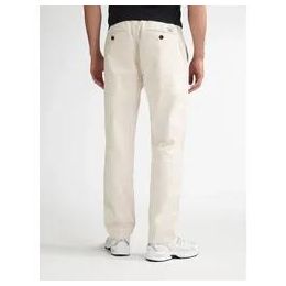 Chinohose PETROL INDUSTRIES "Men Non Denim Chino", Herren, Gr. XXXL(46), N-Gr, seashell, Web, Obermaterial: 97% Baumwolle, 3% Elasthan, unifarben, gerade, unten schmal lang, Hosen Chinohose, mit Tunnelzug
