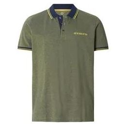 Poloshirt Jan Vanderstorm "Poloshirt MUNAR", Herren, Gr. 4XL, gelb (gelb melange), Obermaterial: 100% Baumwolle CO., Shirts