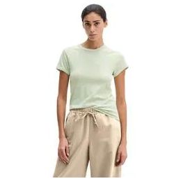 Marc O'Polo T-Shirt MARC O'POLO "aus Organic Cotton", Damen, Gr. XXS, calm sage, Obermaterial: 100% Baumwolle, unifarben, Basic, slim fit, Rundhals, Rippb&uuml;ndchen, Shirts T-Shirt