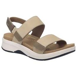 Sandale Josef Seibel "Estelle 04, beige-kombi", Damen, Gr. 37, beige (beige, kombi), Obermaterial: 100% Rindsleder Leather cow., Schuhe Sandale