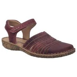 Sandale Josef Seibel "Rosalie 33, orchidee", Damen, Gr. 37, rot (orchidee), Obermaterial: 100% Rindsleder Leather cow., Schuhe Sandale