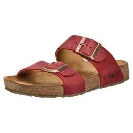 Hausschuh Haflinger "Haflinger Hausschuhe Leder", Herren, Gr. 40, rot, Leder, Schuhe Hausschuh