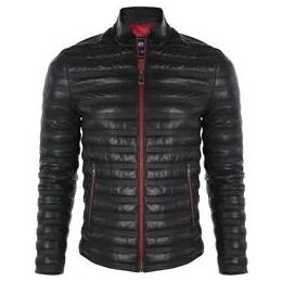 Lederjacke FELIX HARDY "Sportliche Lederjacke mit Rei&szlig;verschluss", Herren, Gr. XL, schwarz, 100% Lammleder, Jacken