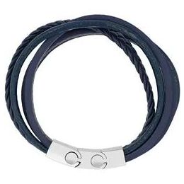Adelia&acute;s Armband ADELIA ́S "Herren Armband &ndash; Lederarmband aus Leder 21 cm", blau, Armb&auml;nder, Herren, 21cm, Leder, Armband, Perfekt zum Verschenken an besondere Menschen
