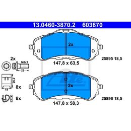 ATE Bremsensatz-Vorderachse sg00000cui Vorderachse voll 268mm 12mm f&uuml;r Vaughall Citro&euml;n Peugeot