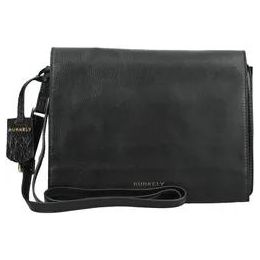 Umh&auml;ngetasche Burkely "Burkely Taschen Leder", Damen, Gr. onesize, schwarz, Leder, Taschen Umh&auml;ngetasche