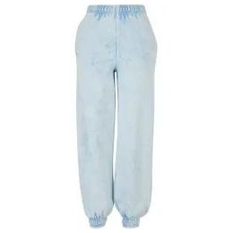 Jogginghose Urban Classics "Urban Classics Damen Ladies Towel Washed Sweat Pants", Damen, Gr. 4XL, US-Gr&ouml;&szlig;en, balticblau, 70% Baumwolle, 30% Polyester, unifarben, loose fit, Hosen Jogginghose